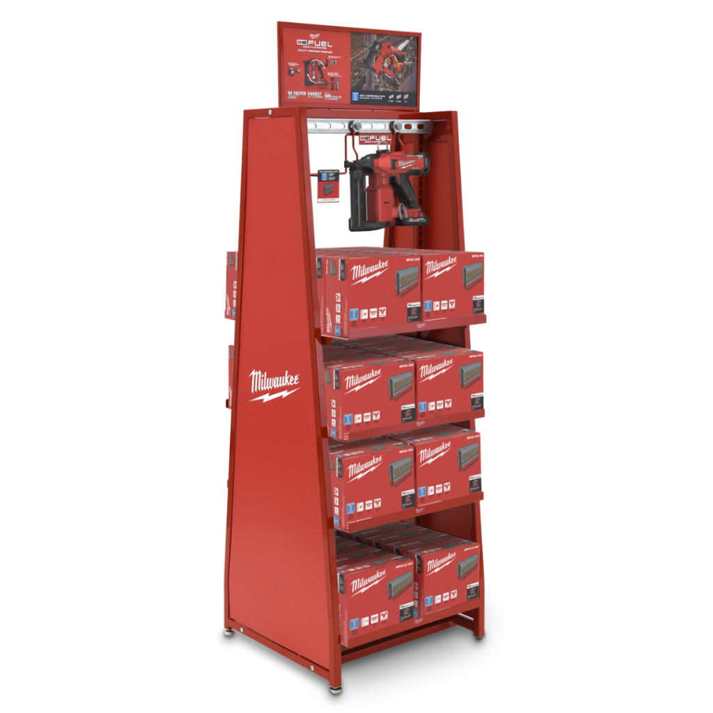 Milwaukee Tool Utility Stapler Display - Bish Creative