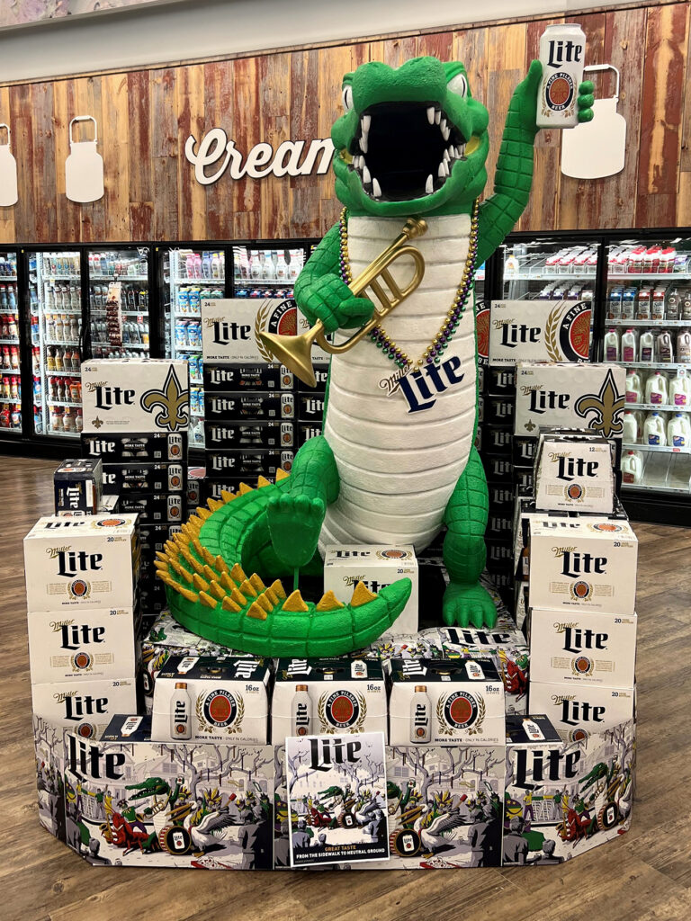 Miller Lite Brew-dreaux Mardi Gras Display - Bish Creative